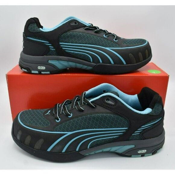 Puma | Shoes | Puma Womenssize 7 Fuse Motion Sd Lowblack Blue Steel Toe ...